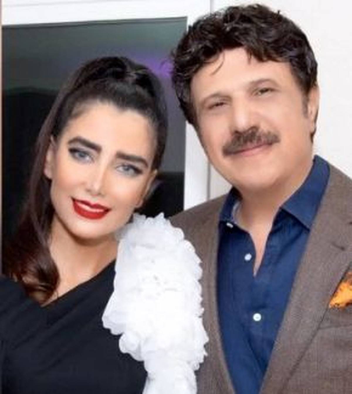 ستاره سعیدی قبل ازدواج چادری بوده عکس لو رفته با چادر از همسر بیژن